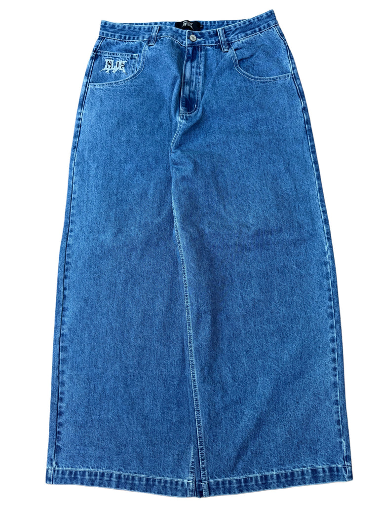 Blue Wide Leg GLOE Star Jeans – Gloe Product, Inc.