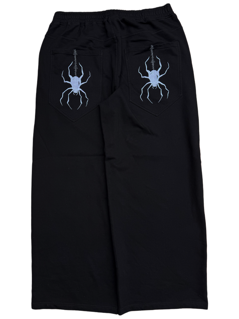 Black GLOE Wide Leg Spider Sweats – Gloe Product, Inc.