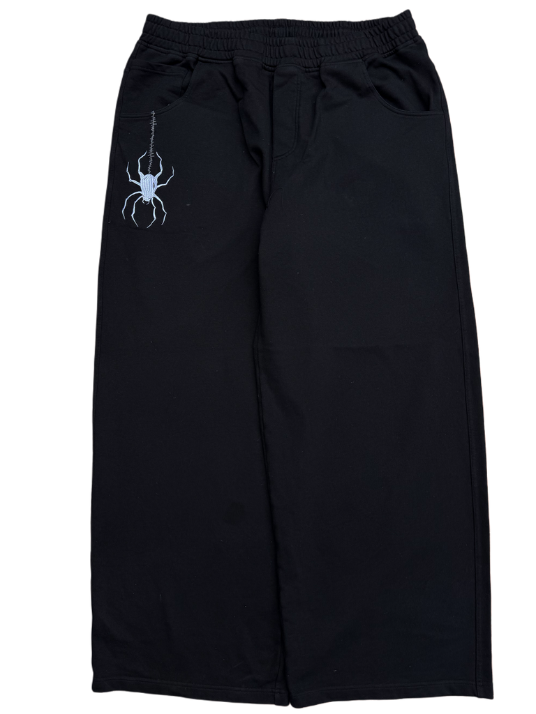 Black GLOE Wide Leg Spider Sweats – Gloe Product, Inc.