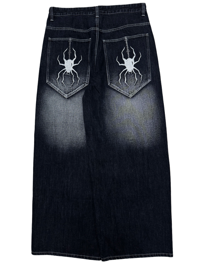 Dark Wash Wide Leg GLOE Spider Jeans – Gloe Product, Inc.